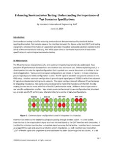 Importance of Test Contactor Specs 14JUN24 - Johnstech